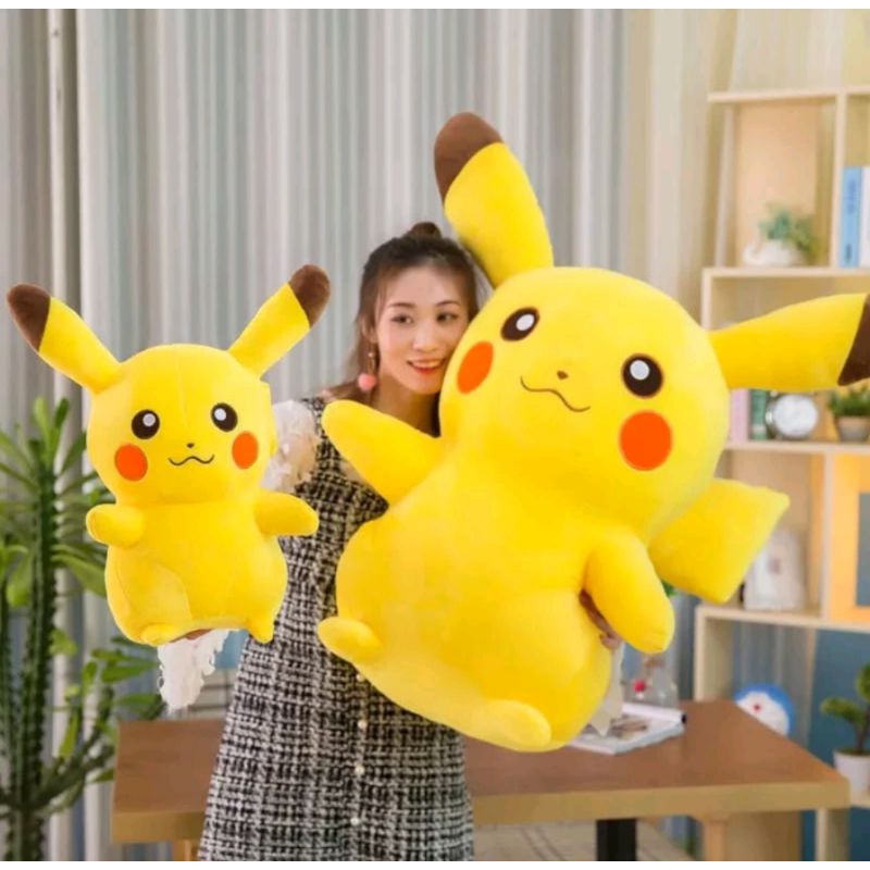 Super Soft Pokemon Pikachu Plush Toys Doll 30cm (SNI) | Shopee Singapore
