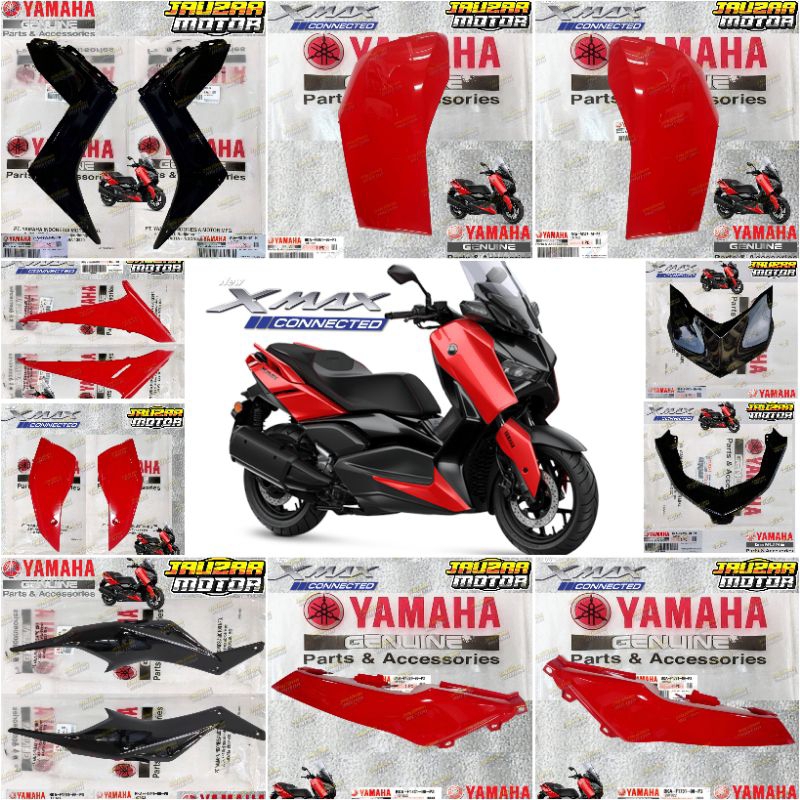 MERAH Cover BODY Smooth FULL ALL NEW XMAX V2 Red 2023 2024 CONNECTED ...