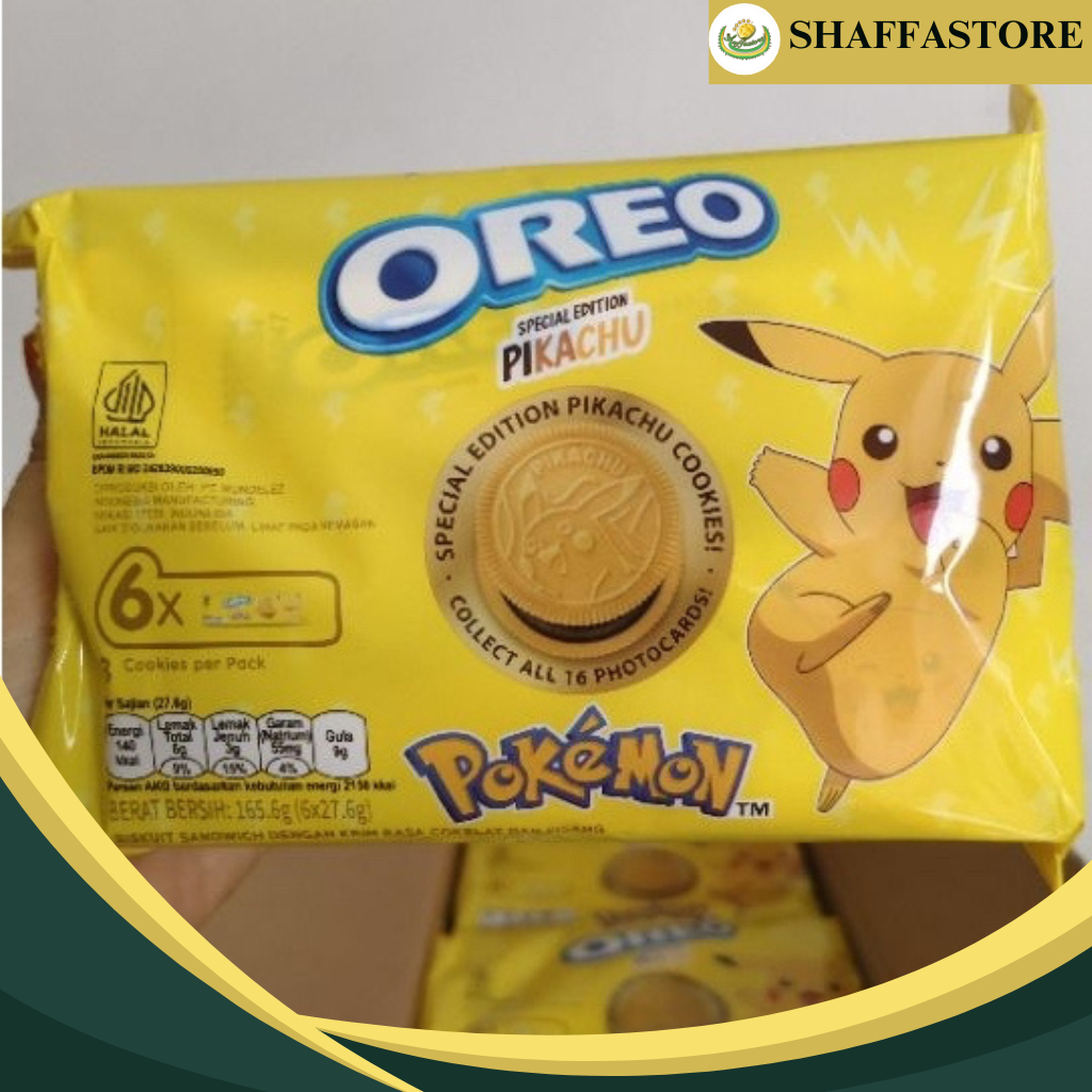 Oreo Pokemon Biscuits Pikachu Free Card Oreo Pokemon Chocolate Banana ...