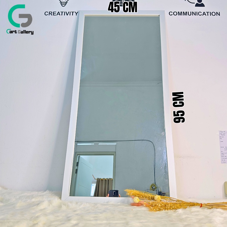 Code I99L Glass Mirror Paste Wall Hanging Aesthetic Bathroom Aesthetic ...