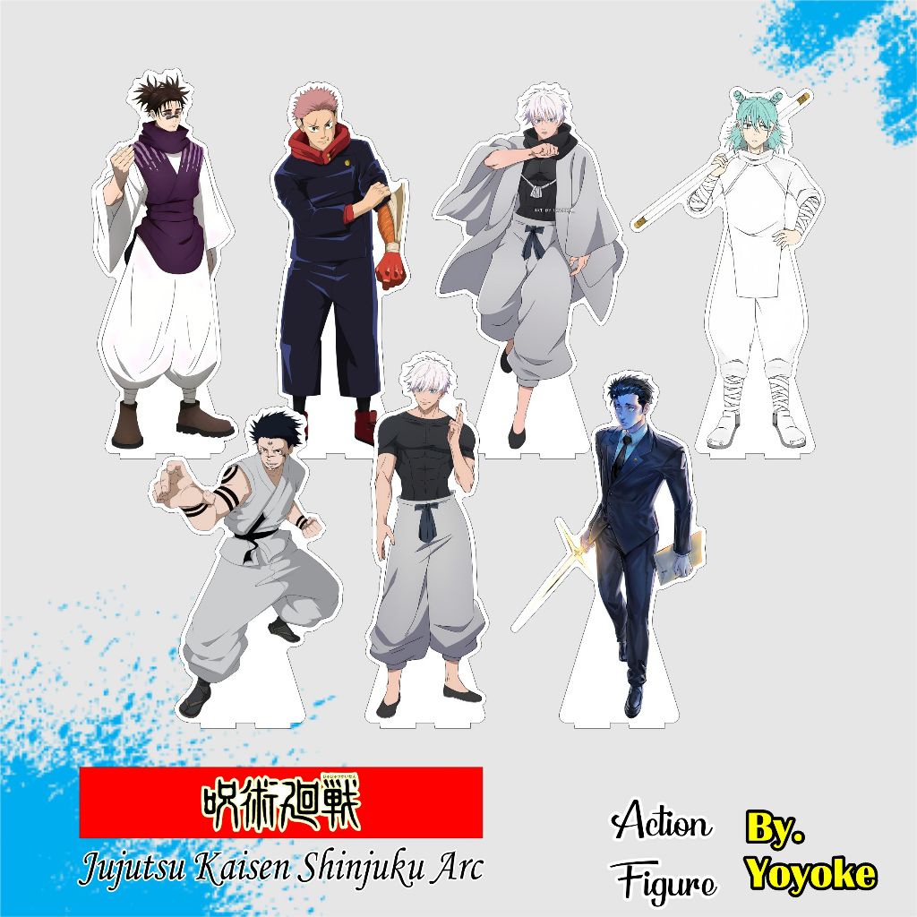 Jujutsu Kaisen Standee Acrylic Figure Shinjuku Gojo Satoru Sukuna ...