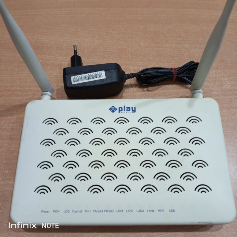 Gpon ONT ROUTER ZTE F660 PLAYMEDIA + ADAPTER (NORMAL SMOOTH CONTAINER ...