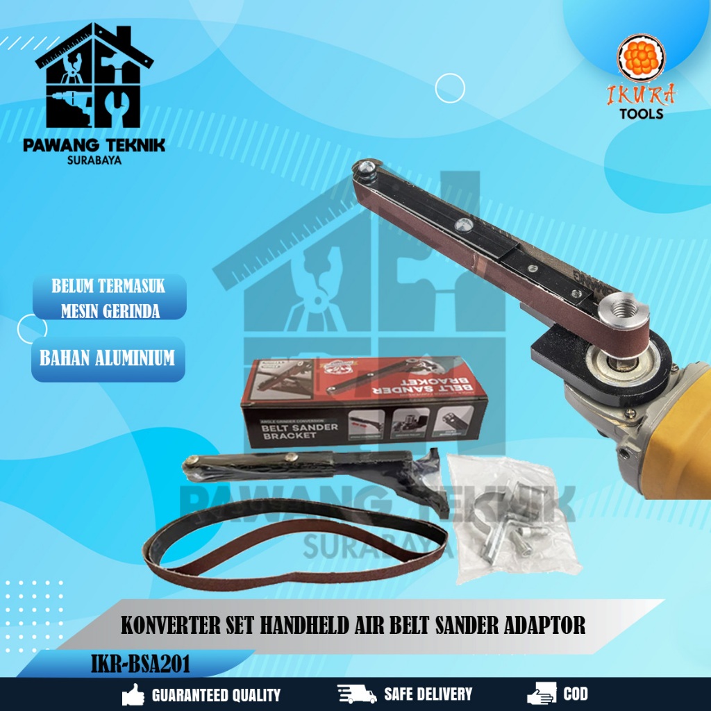 MESIN Hand Grinder Converter Set Handheld Air Belt Sander Adapter Diy ...