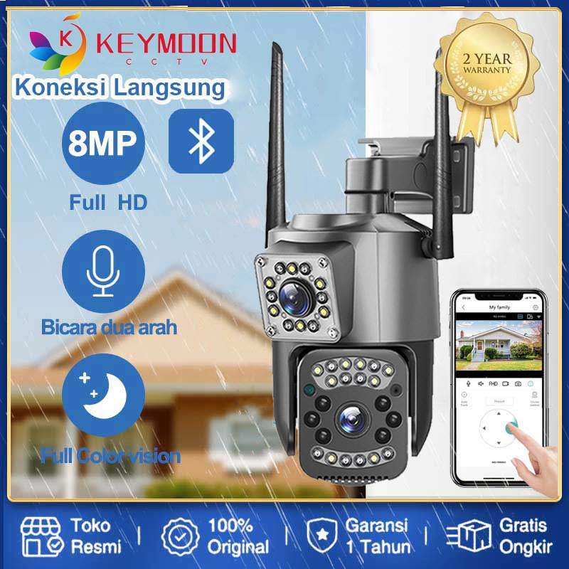V380 pro CCTV camera Dual Lens WiFi 4K Panoramic camera 360 Outdoor ...