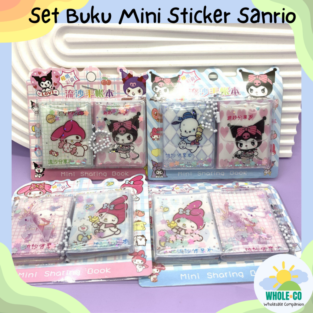 Sanrio Air Premium Mini Sticker Book Set 1 Set Of 2 Pcs Kuromi Melody ...