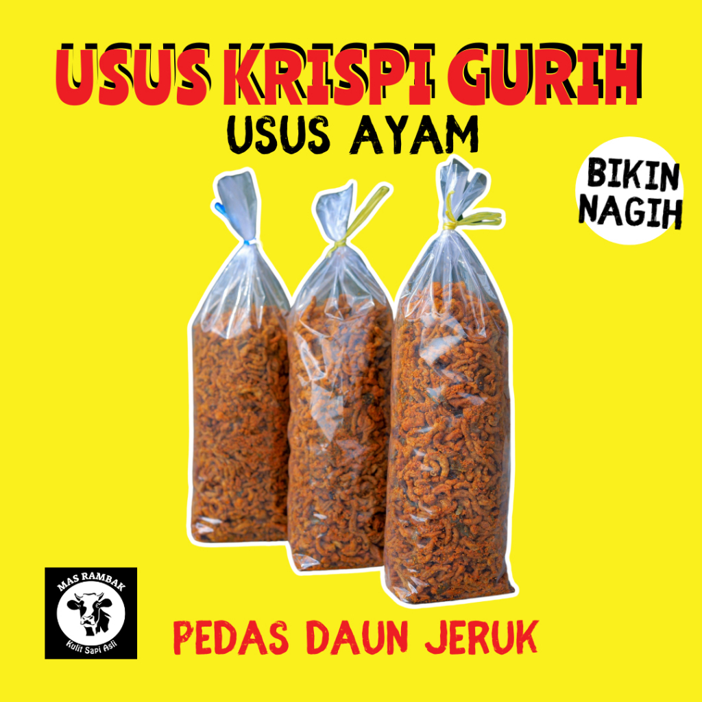 Crispy Chicken Intestine 500 Gram 1kg Crispy Chicken Intestine Chips ...