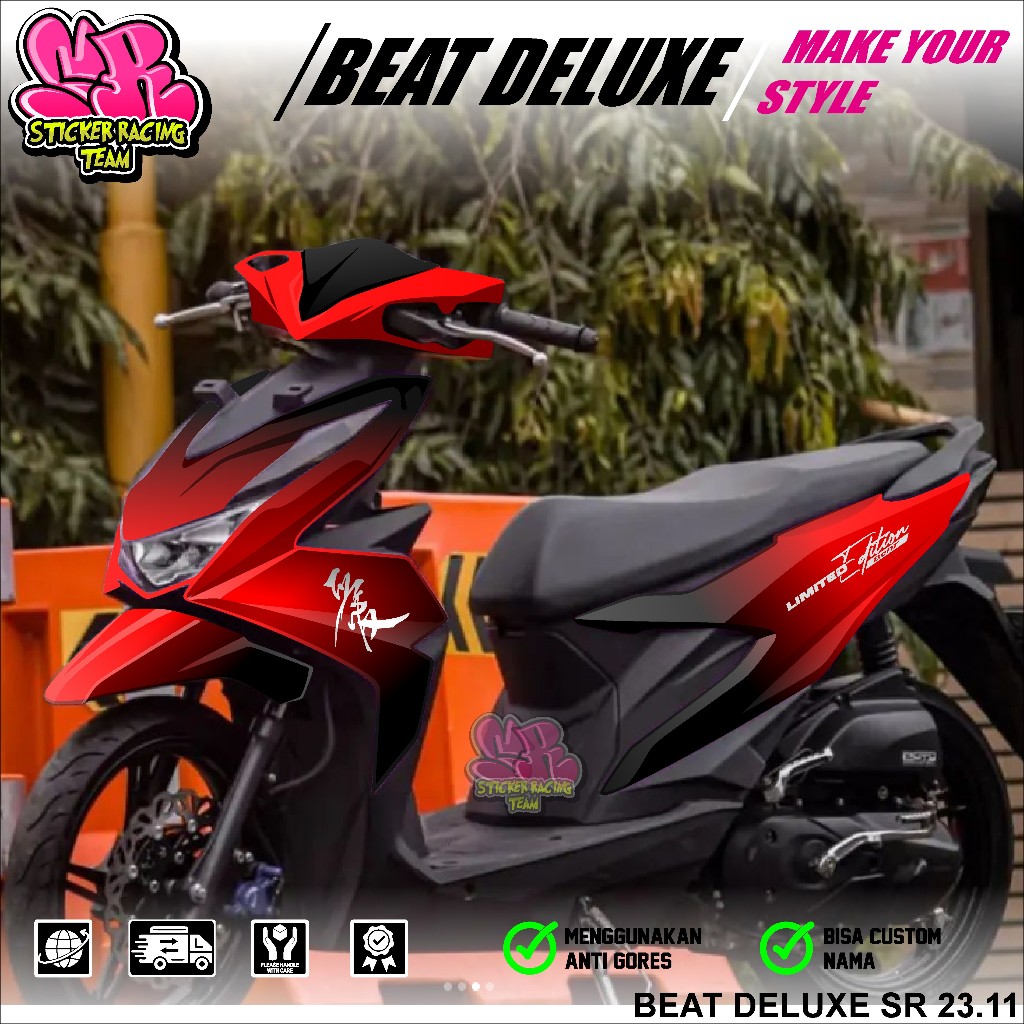 HITAM Full Body Decal Sticker for Honda Beat Beat street 2020 2021 2022 ...