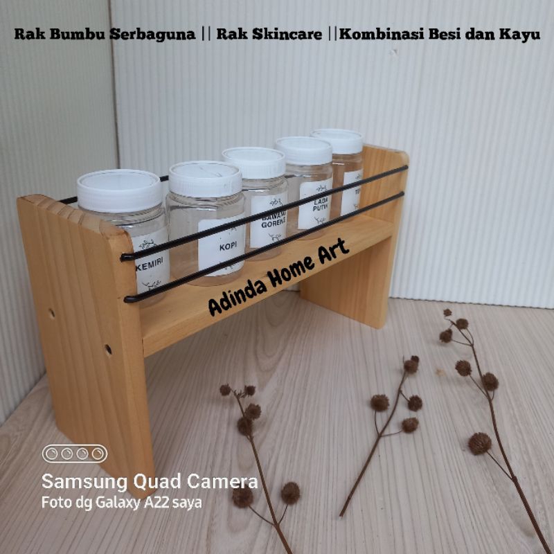 KAYU Multipurpose Wooden Shelf || Kitchen Spice Rack || Cosmetic Rack ...