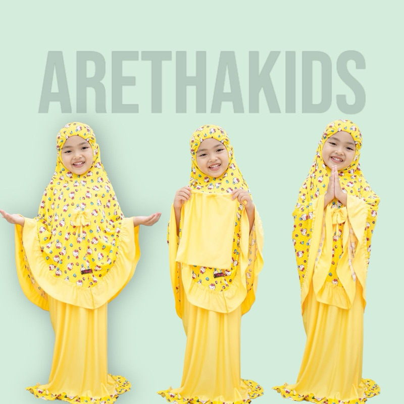 Asl_ourstyle hijab children's mukena, children's prayer equipment, cute ...