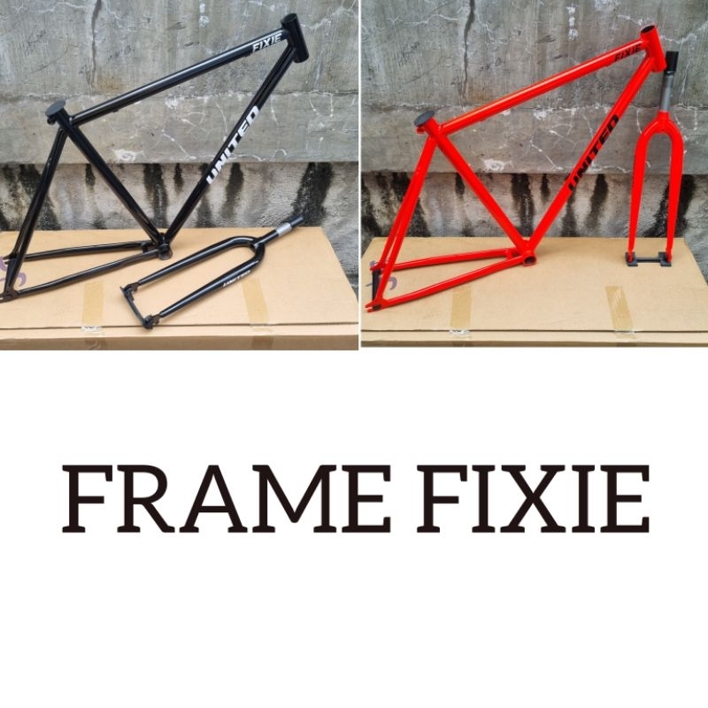 Fixie frame, standard 30mm 700c fixie bicycle frame and fork | Shopee ...