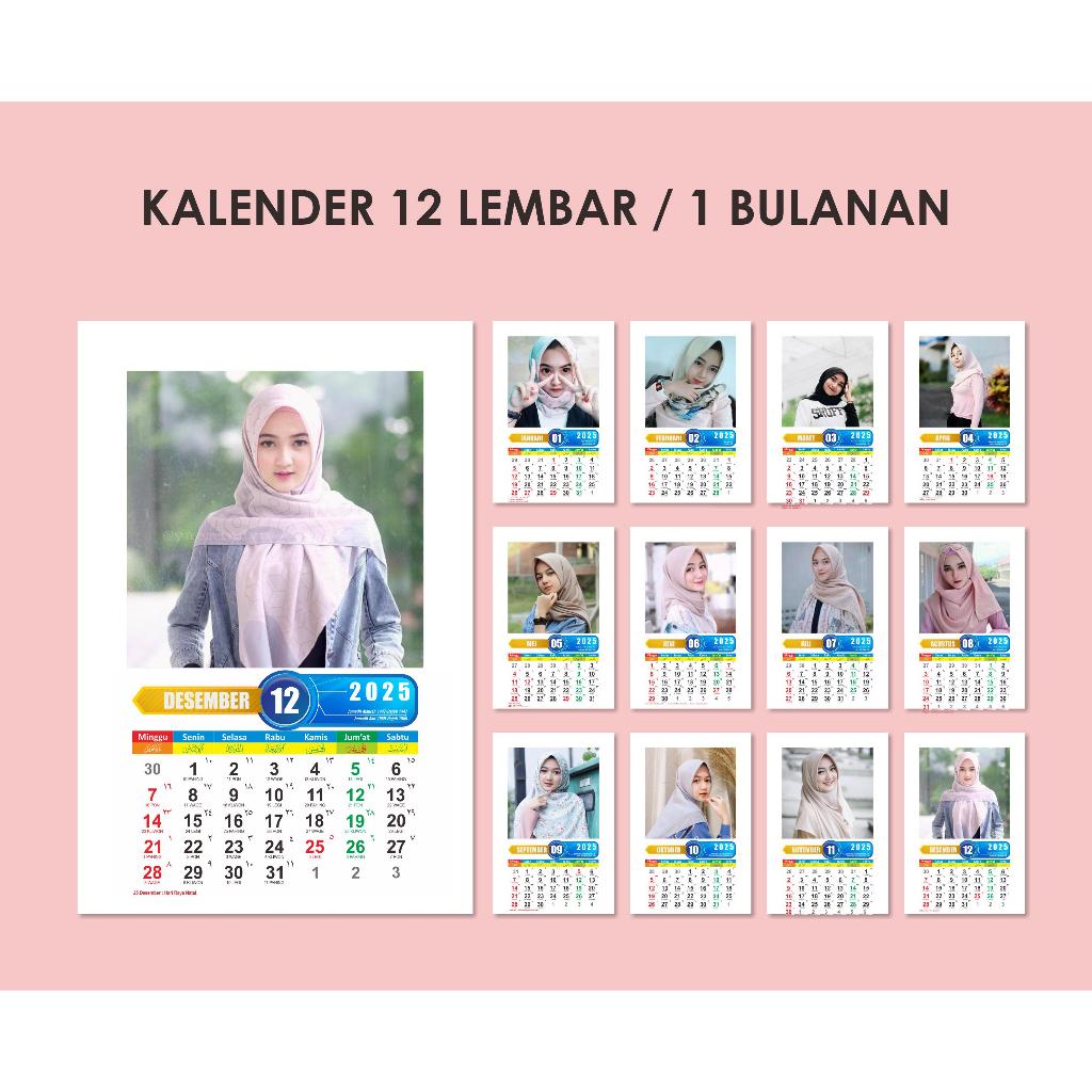 Wall CALENDAR CONTAINS 12 SHEETS/1 MONTH | 2025 Calendar| Photo ...