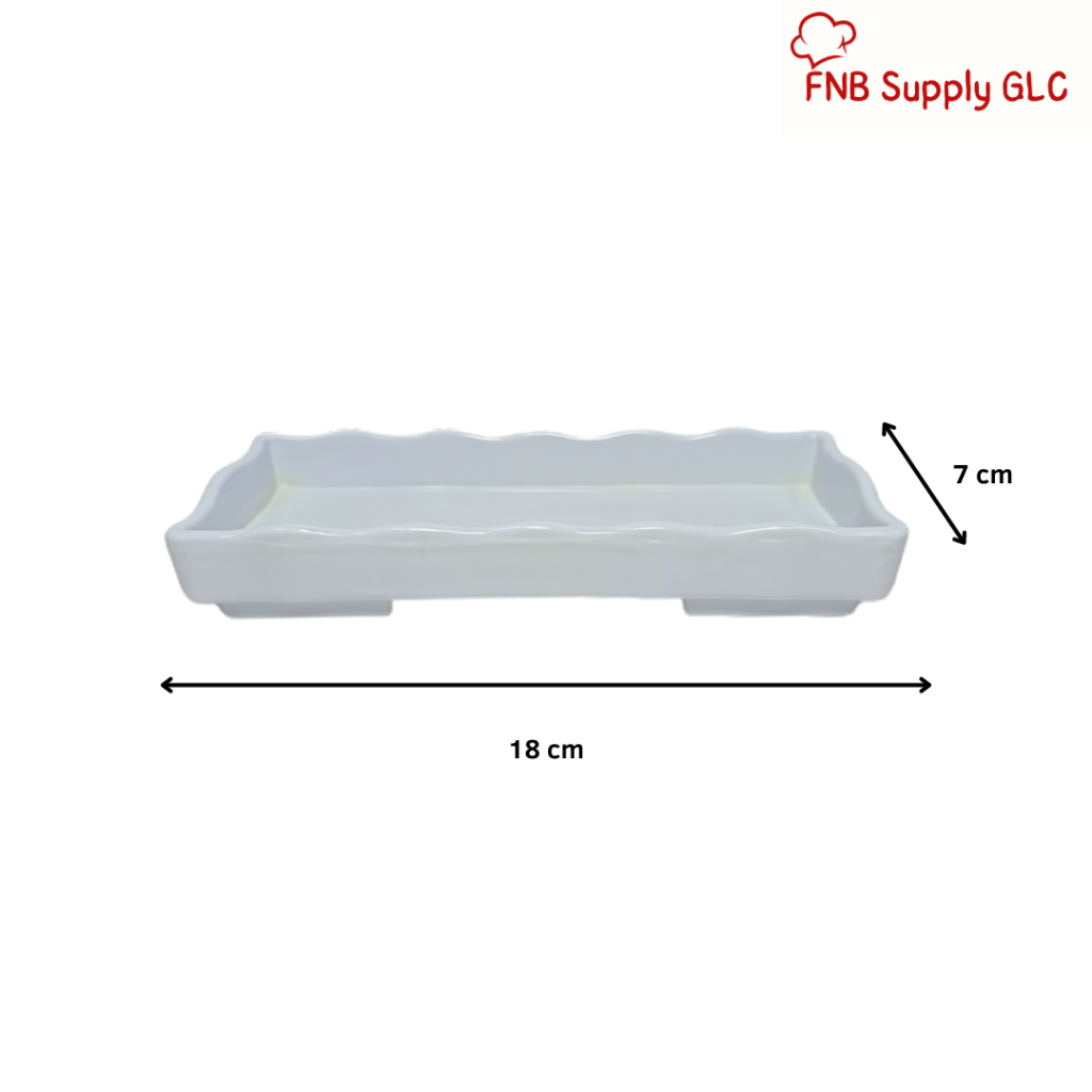 PUTIH White MELAMINE Rectangle PLATE/MELAMINE RQ PLATE WHITE (S ...