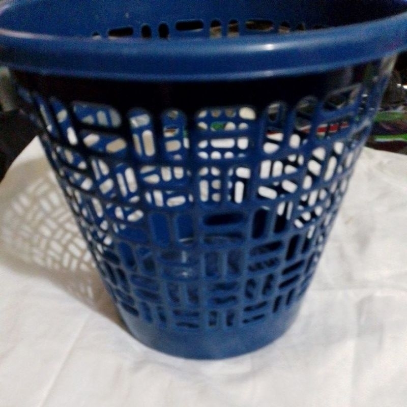 Plastic waste basket basket for multi-purpose waste Trash can | Shopee ...