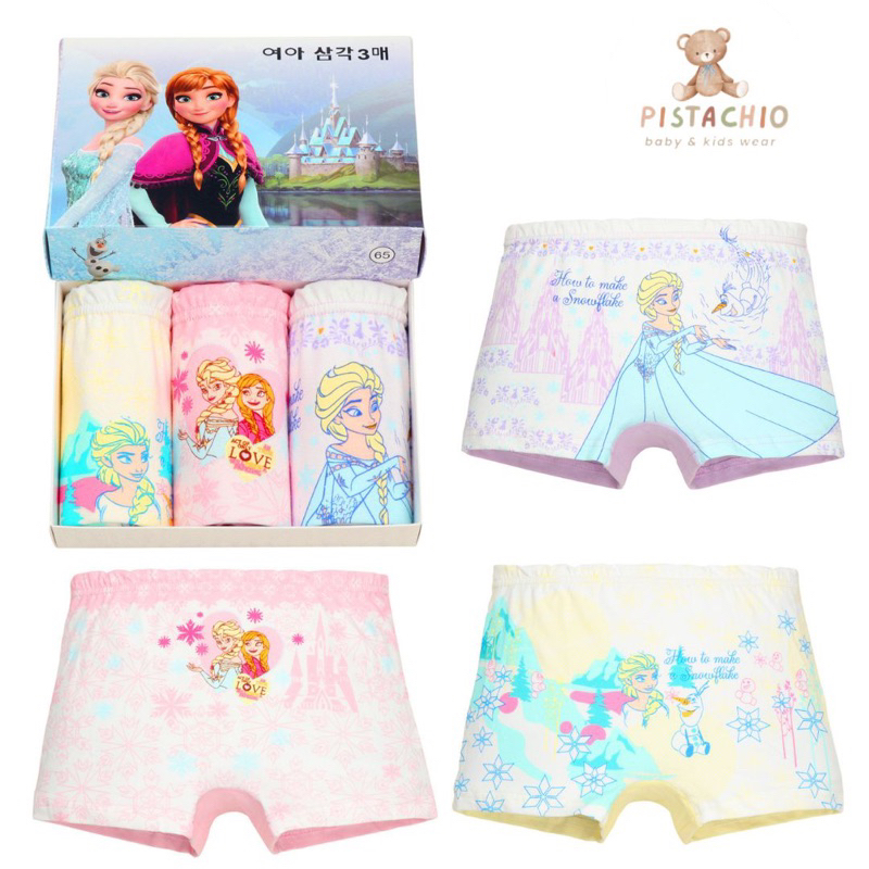 PISTACHIO (Frozen Boxer) 2-11 Years Frozen Elsa Anna Olaf Children's ...