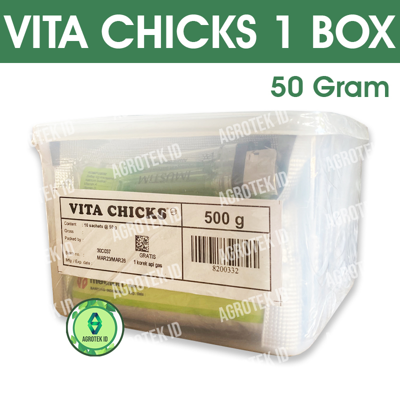 Vita Chicks 50 Grams 1 Box Contains 10 Chicken Vitamin Sachets | Shopee ...