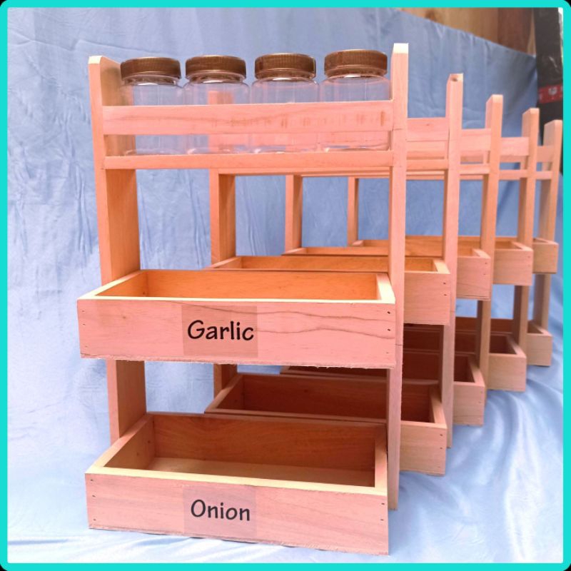 Kitchen spice rack / Minimalist spice rack / premium minimalist 3 tier ...