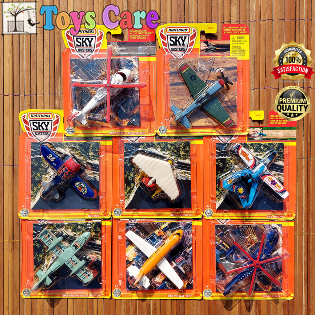 Matchbox Diecast Airplane Sky Busters Miniature Fighter Helicopter ...