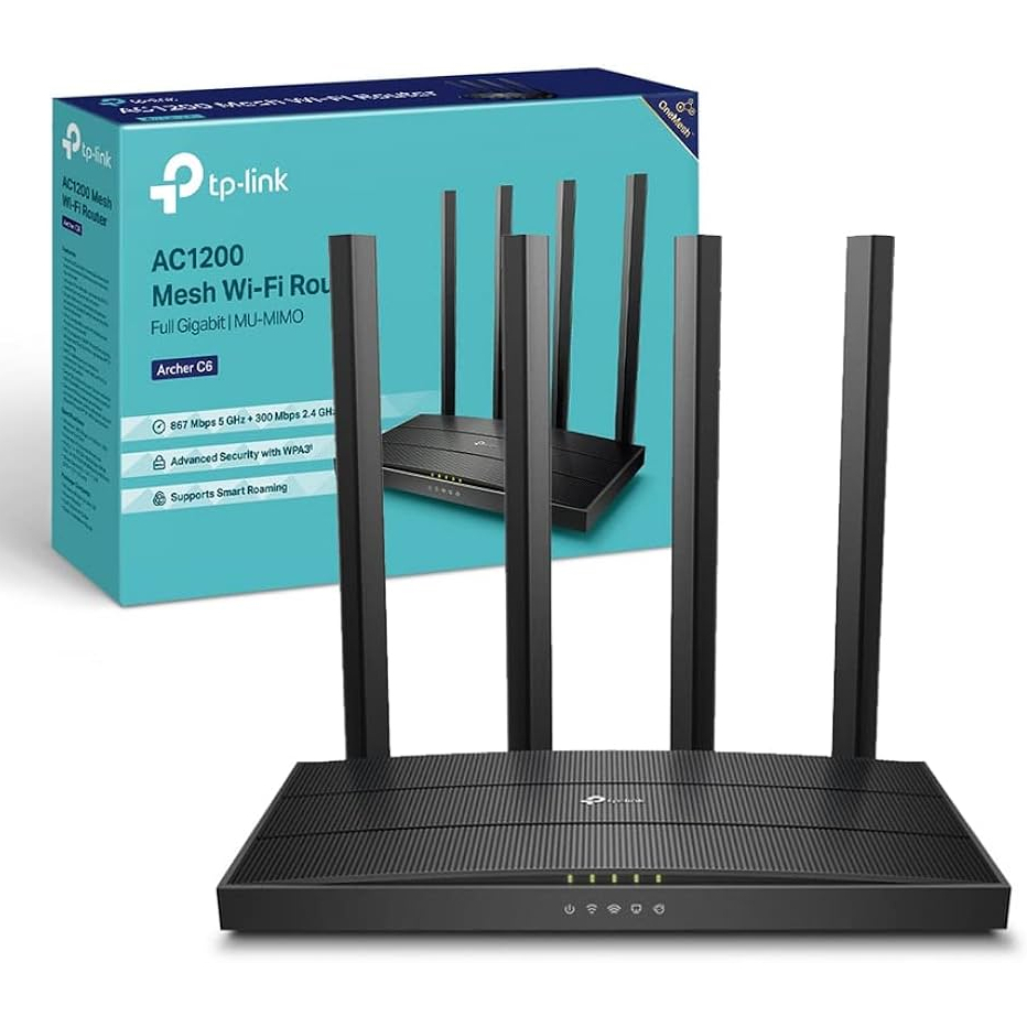 Mesh WiFi Router TP-LINK ARCHER A6 Wireless MU-MIMO Gigabite Router ...