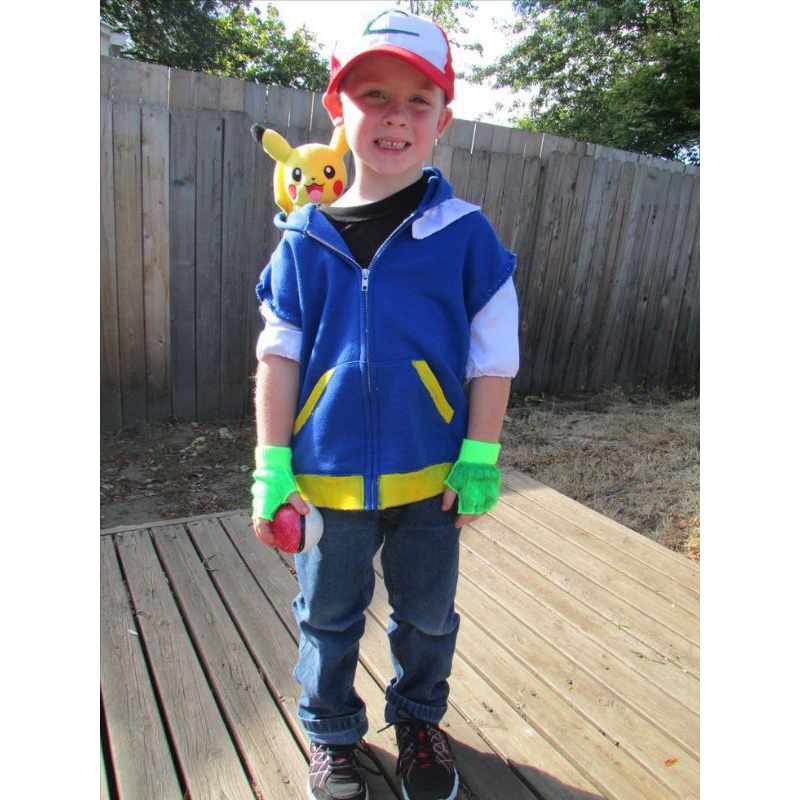 Pokemon Costume Children POKEMON COSPLAY vest | Shopee Singapore