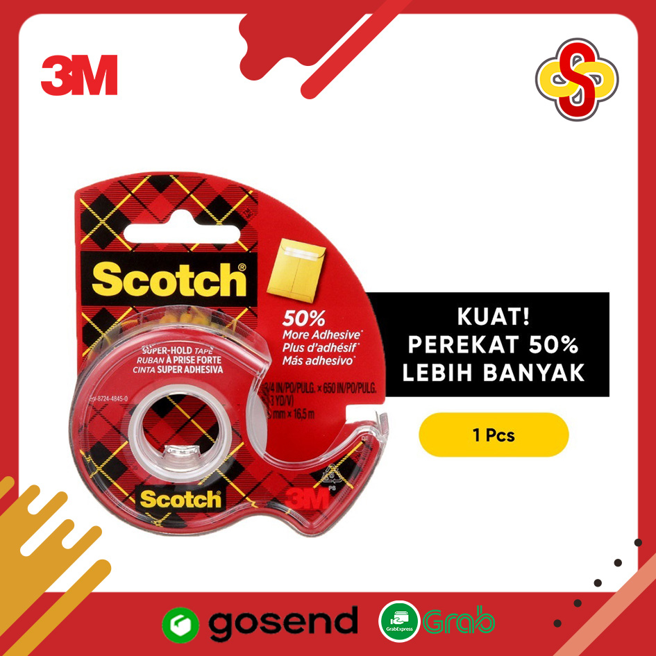 Insulation / Super Hold Tape with Scotch Dispenser 3M 198 3/4 x 650 ...