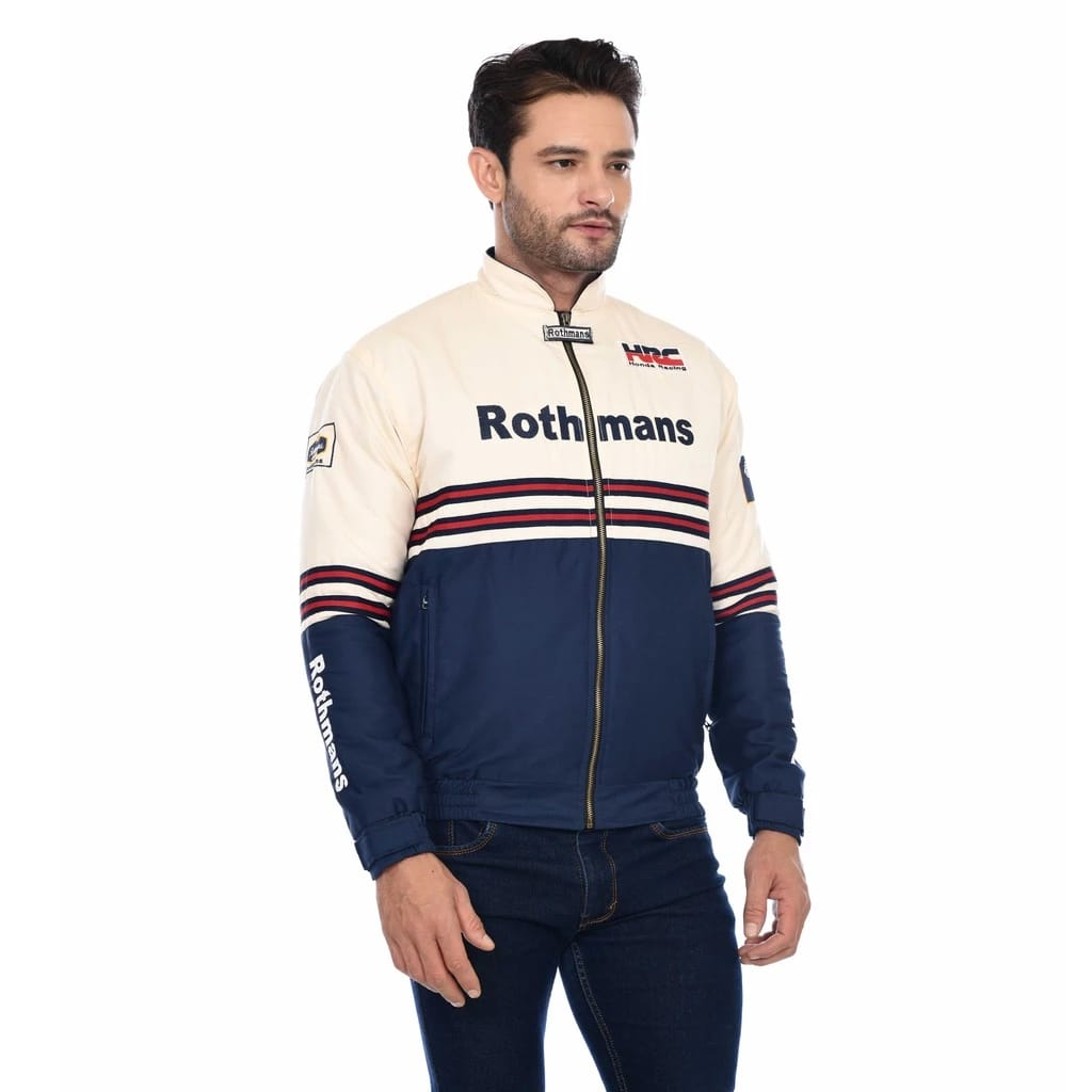 Honda Rothmans Vintage Motorcycle Jacket Men Old School Nsr Cbr Tiger ...
