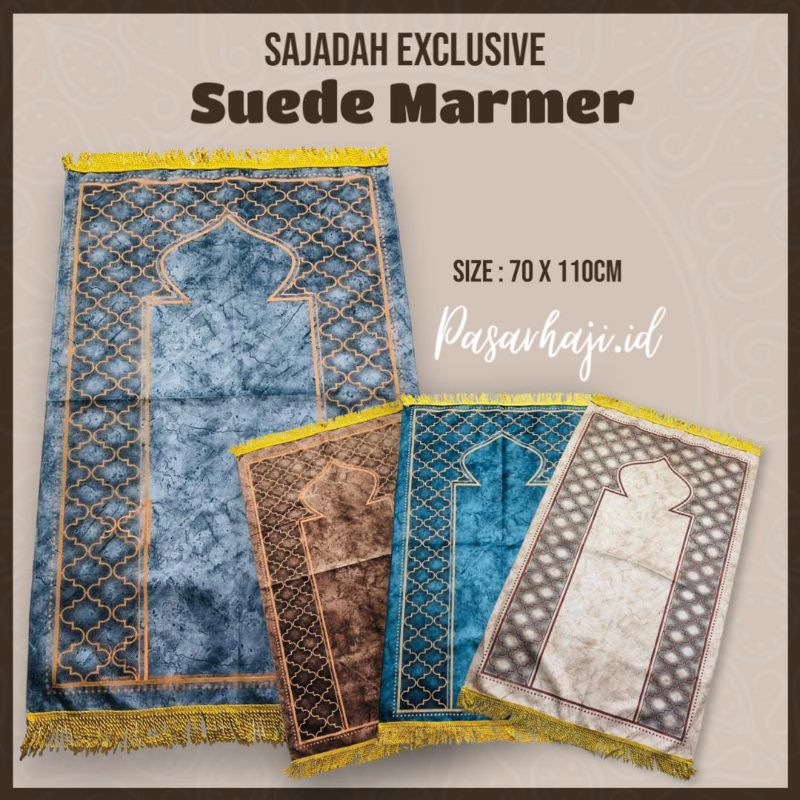 Turkiye SUEDE AESTHETIC Large Luxury Prayer Mat | Shopee Singapore