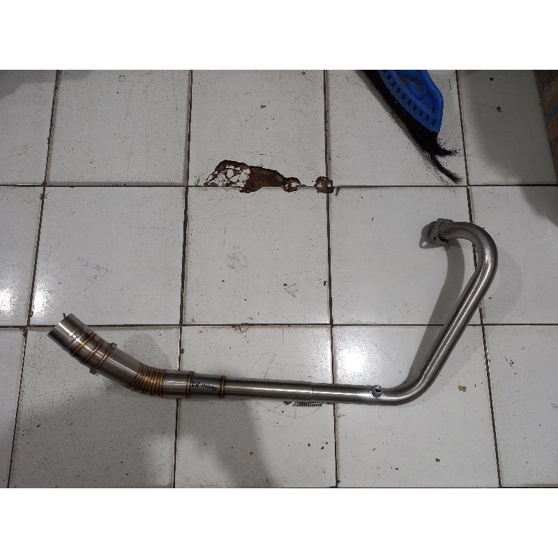 Kawasaki ninja rr 250mm Stainless Exhaust header mono Cylinder inlet ...