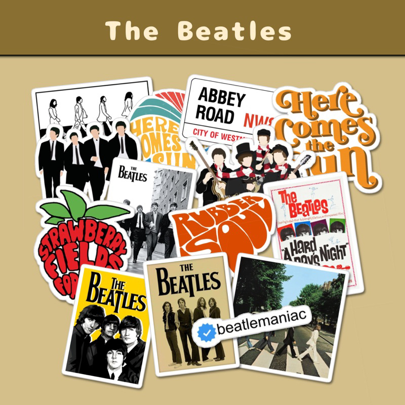 The Beatles sticker pack aesthetic sticker | Shopee Singapore