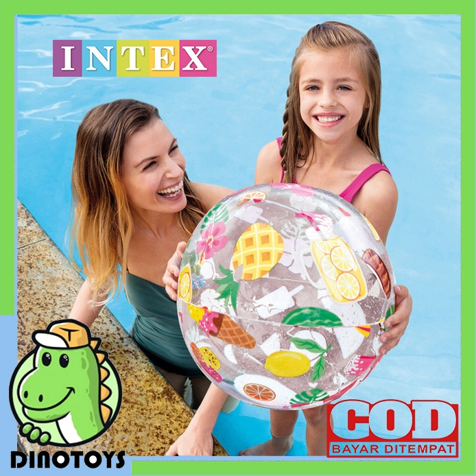 DINOTOYS Intex 59040 Lively Beach Ball 51 Cm Inflatable Children's Ball ...
