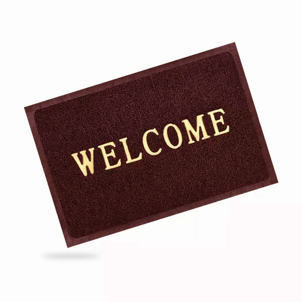 Soft PVC Welcome Mat Size 60cm x 40cm Thick PVC Vermicelli Style Floor ...
