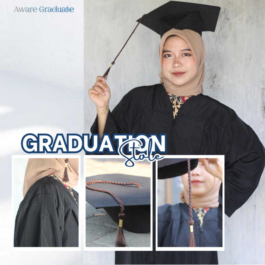 [ONE Set] Complete Graduation Gown | Graduation ROBE | Graduation Toga ...