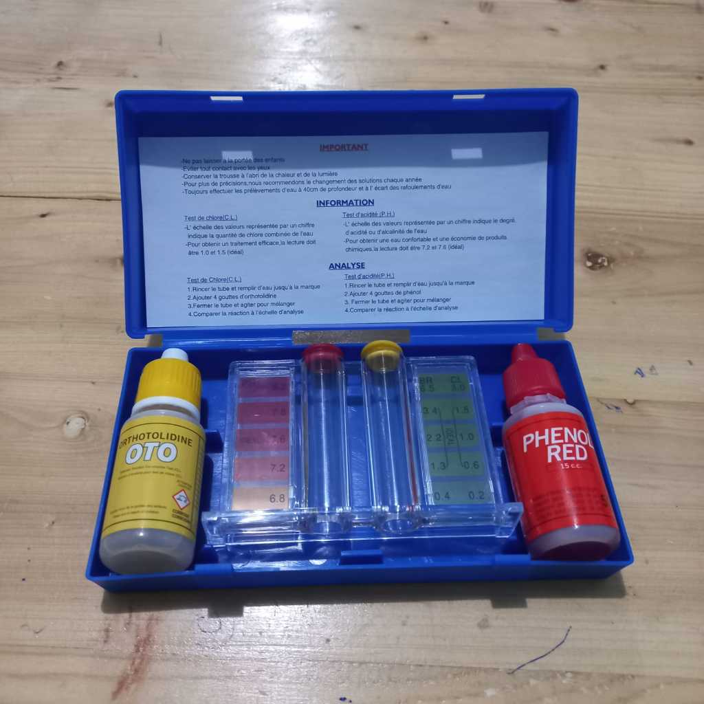 Swimming Pool Test Kit Water Test Chlorine and Ph Swimming Pool Spa ...