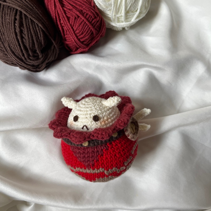 Genshin impact klee bomb dodoco crochet doll / amigurumi | Shopee Singapore