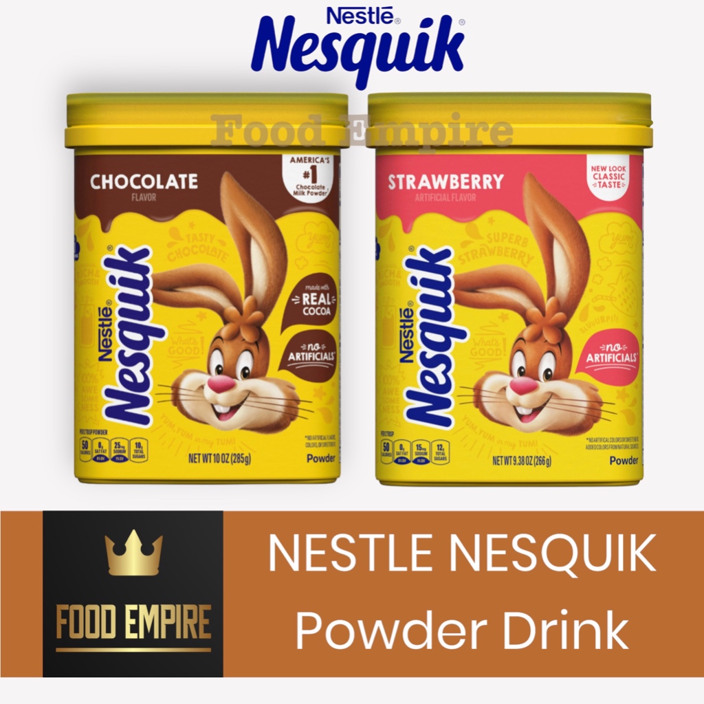 NESTLE NESQUIK Chocolate & Strawberry Flavored Drink | Nesquik Powder ...