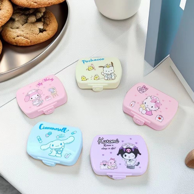 Kuromi My Melody Pochacco Hello Kitty Cinnamoroll Medicine Storage Box ...