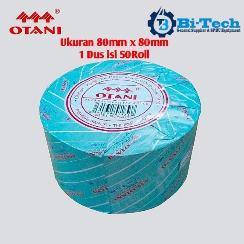 Unit PRICE Otani Thermal Roll Paper 80 x 80 Core Cashier's Receipt ...