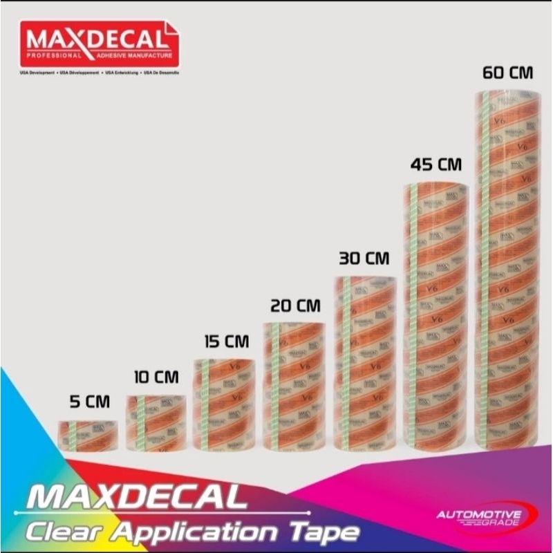Maxdecal transfer tape 10cm, masxing lamination CUTTING STICKER, Roll ...