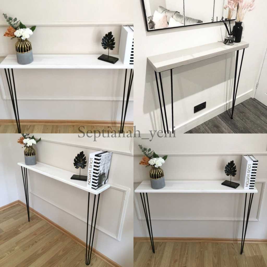 Decorative Side Table Wall Console Table Tv Shelf Dressing Table ...