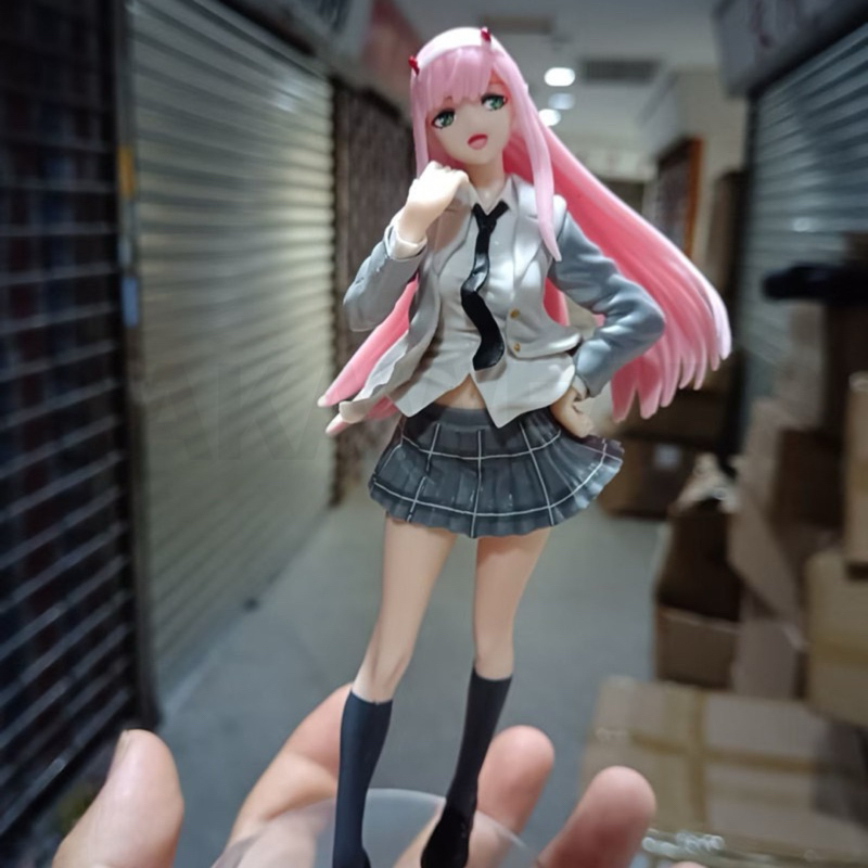 Action Figure Zero Two School Uniform Kawaii Waifu Cute Pink Darling In the Franxx (Bakawears ...