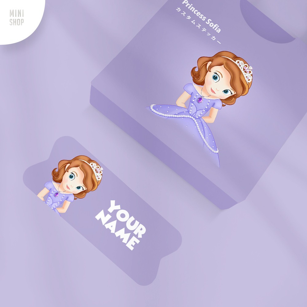 Princess Sofia Custom Waterproof Name Sticker | Shopee Singapore