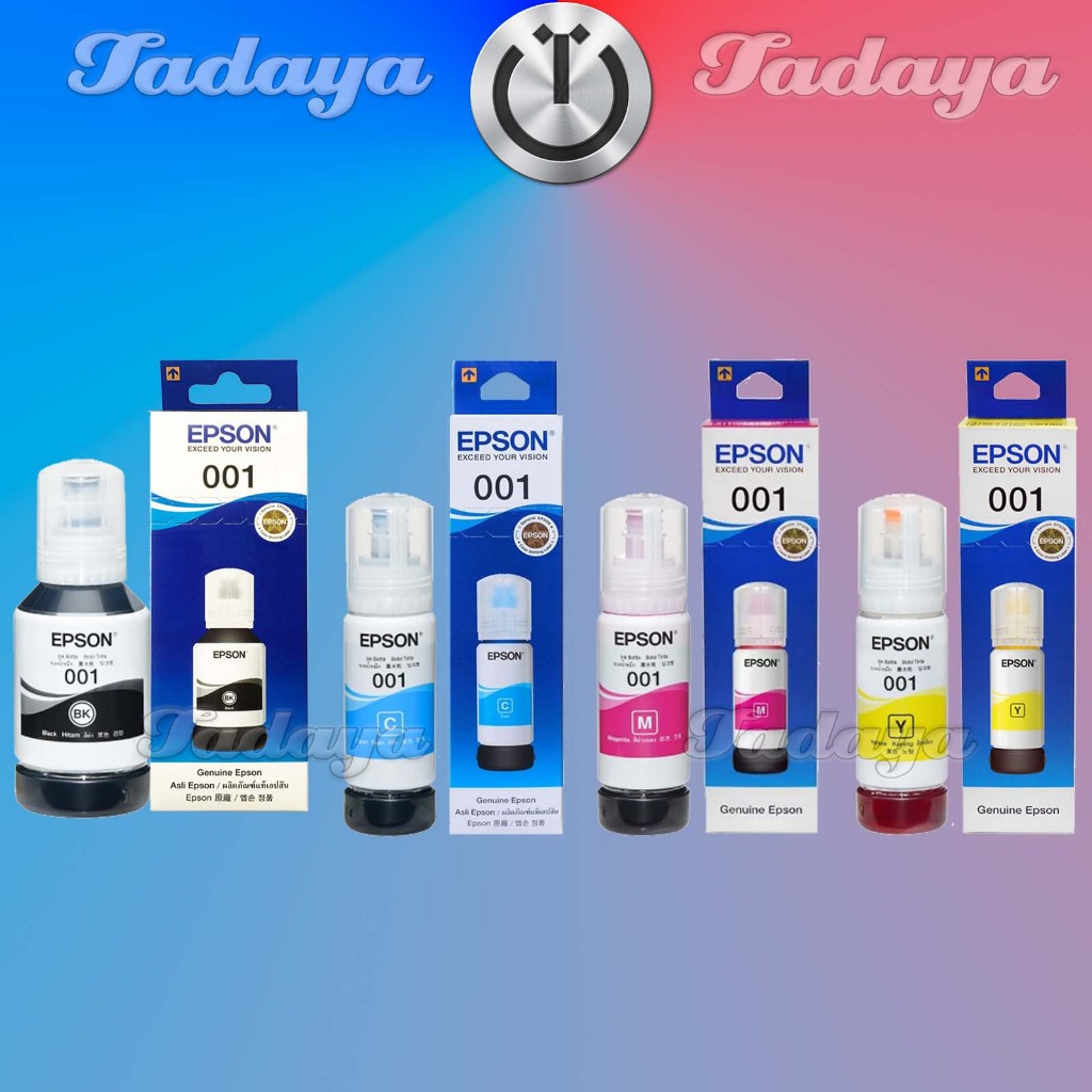 Epson 001 Black Cyan Magenta Yellow Original Ink Printer L4150, L4160 ...