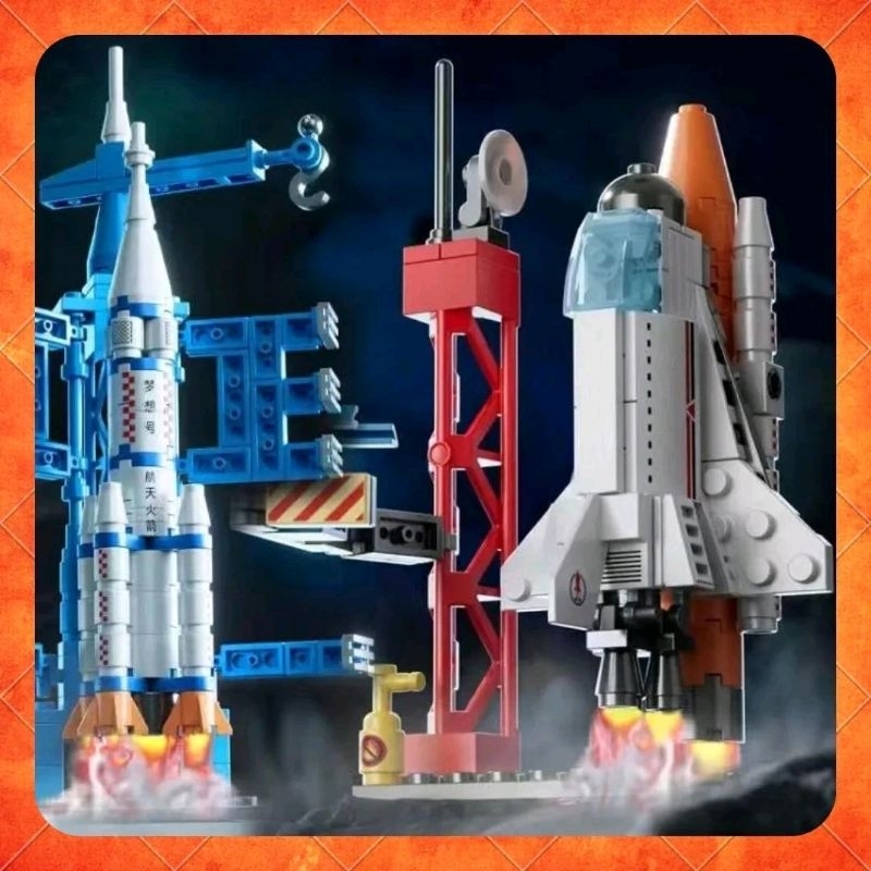Nano Building Brick Mini Space Rocket Toy Blocks Building Blocks Rocket ...