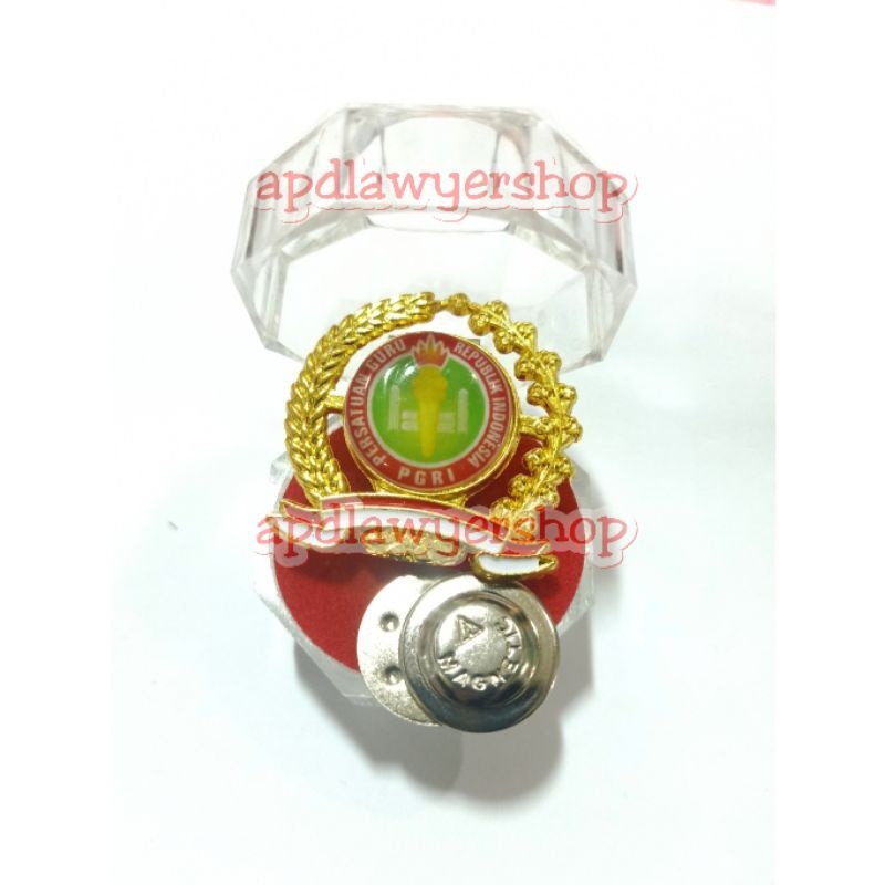 Pgri Cotton Rice Pin Genuine Brass Gold Plated Magnet Plus Original Box ...