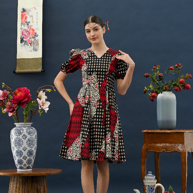 Batik Dress 319 ASB/ Couple Batik/ Couple Batik/ Family Batik/ Sarimbit ...