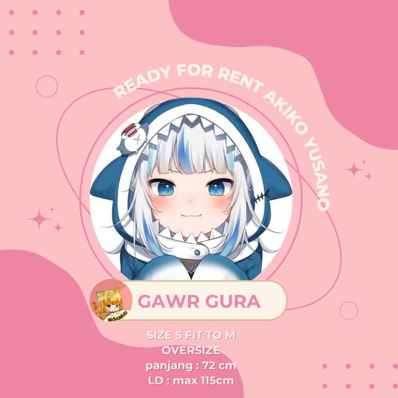[READY For RENT] gawr gura Vtuber costume cosplay rental | Shopee Singapore