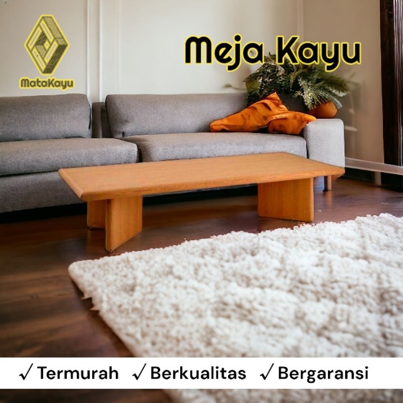 KAYU Guest table 80 x 40 cm wooden lesehan table coffee table laptop ...