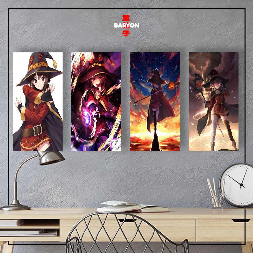 KAYU Baryon Wall Decor KONOSUBA MEGUMIN Room Decoration Anime Wooden ...