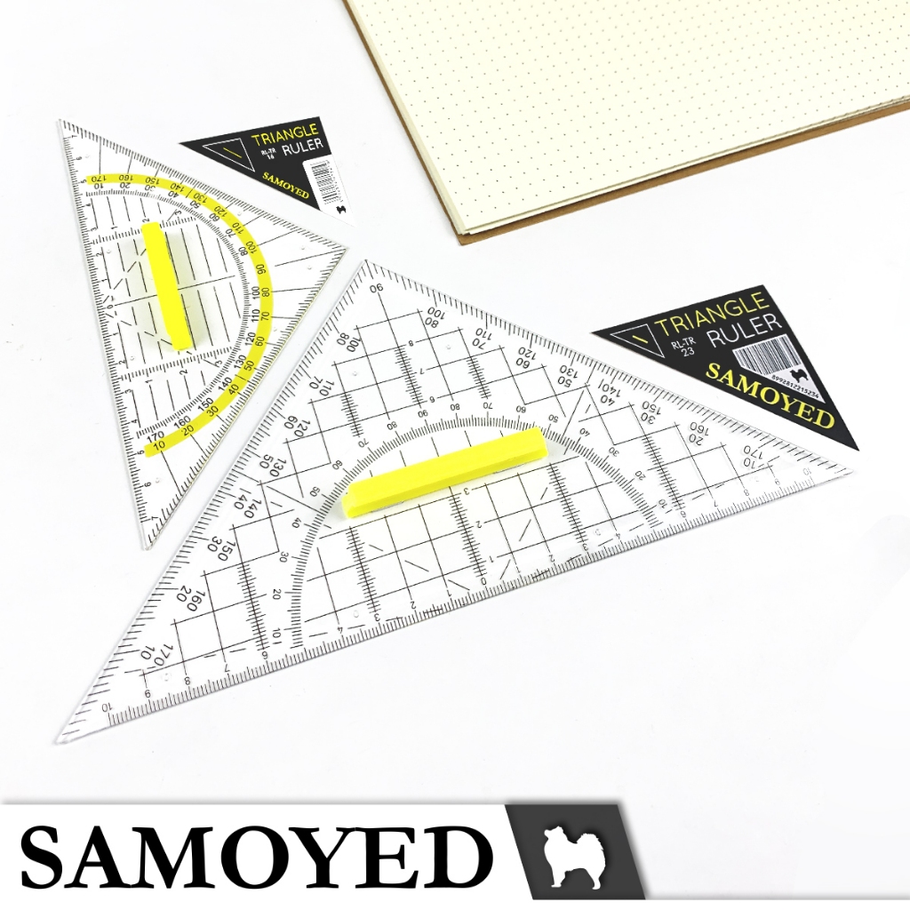 Ruler/ruler/protractor Triangle Handle Transparent/Clear/Transparent ...