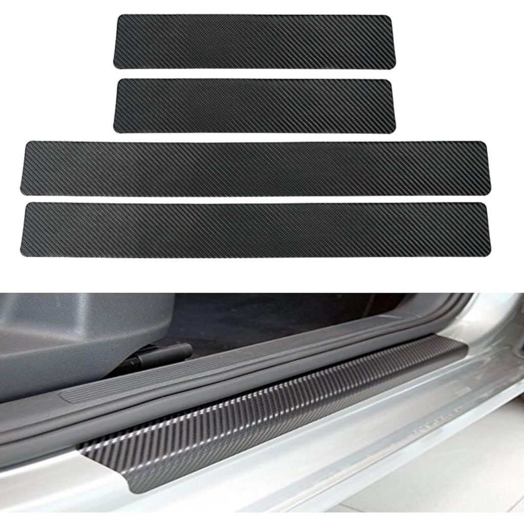 Sillplate Carbon 3D Lip Sticker Carbon Fiber Rubber Soft Bumper Strip ...