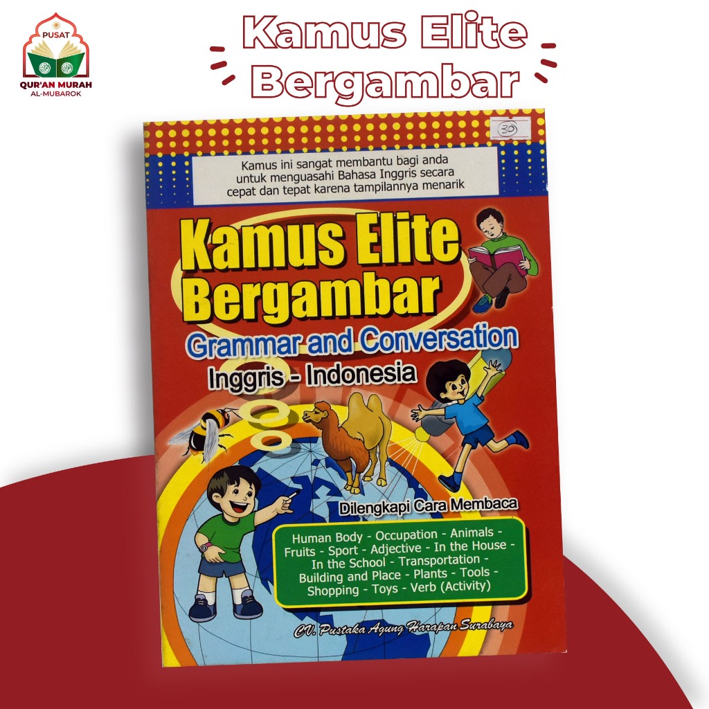 Elite Illustrated Dictionary Book of English Indonesian Grammar And ...